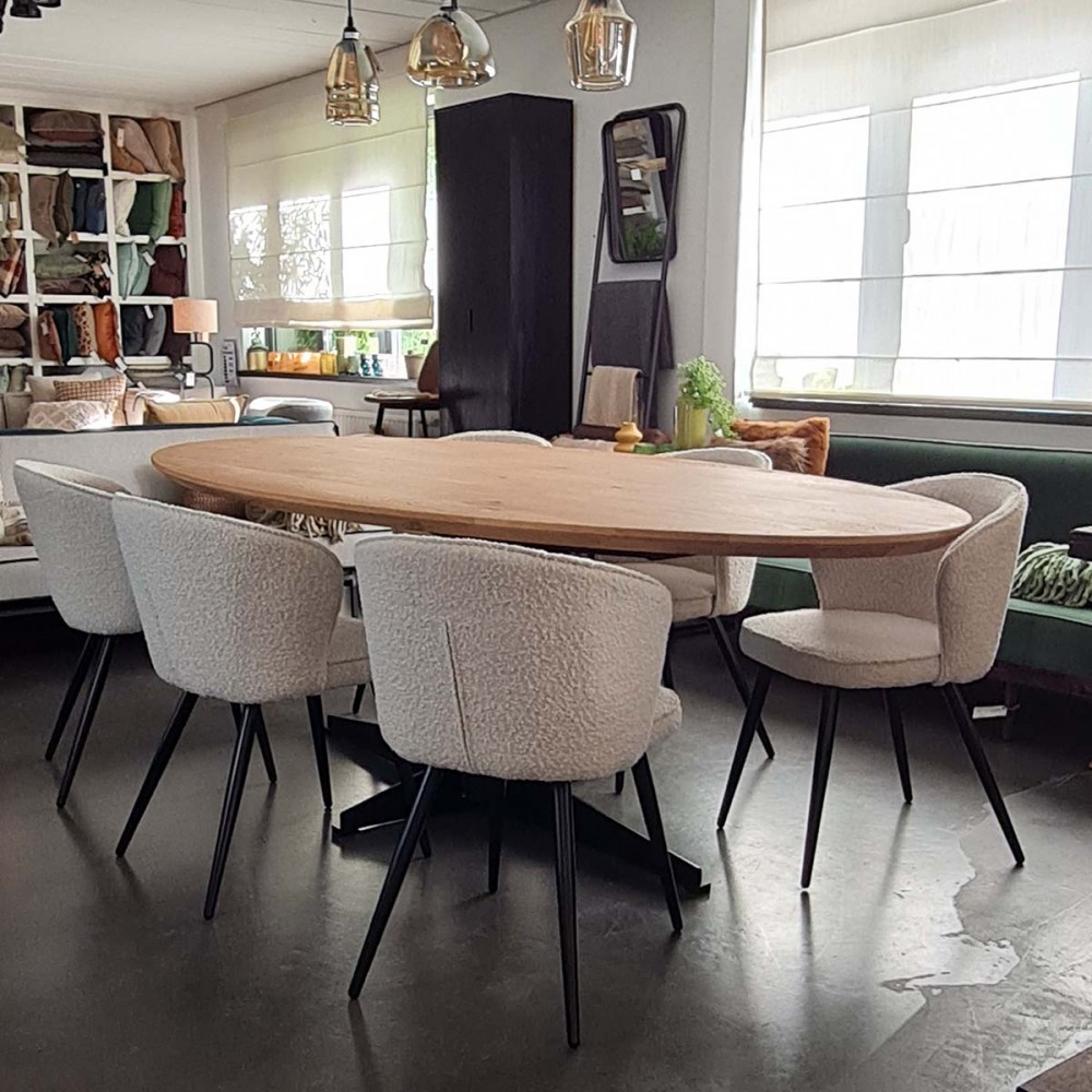 Table Ovale Chene Massif