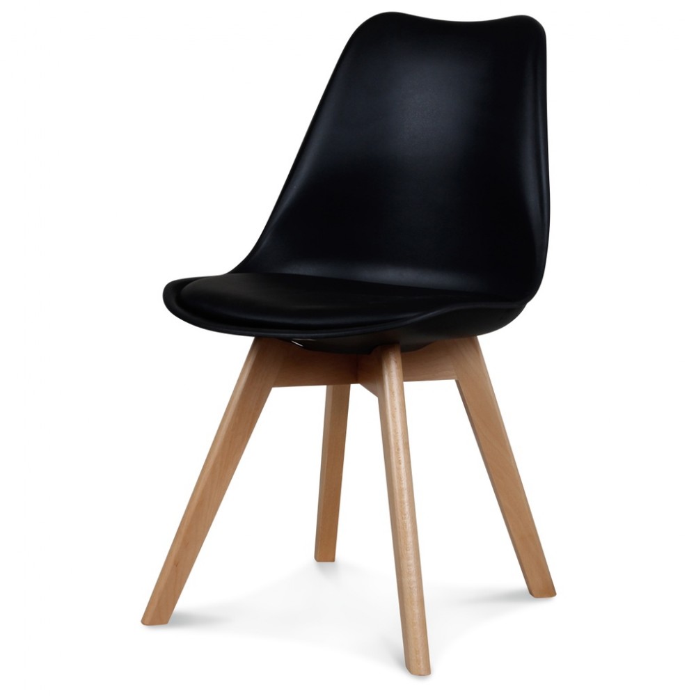 Chaise scandinave noire